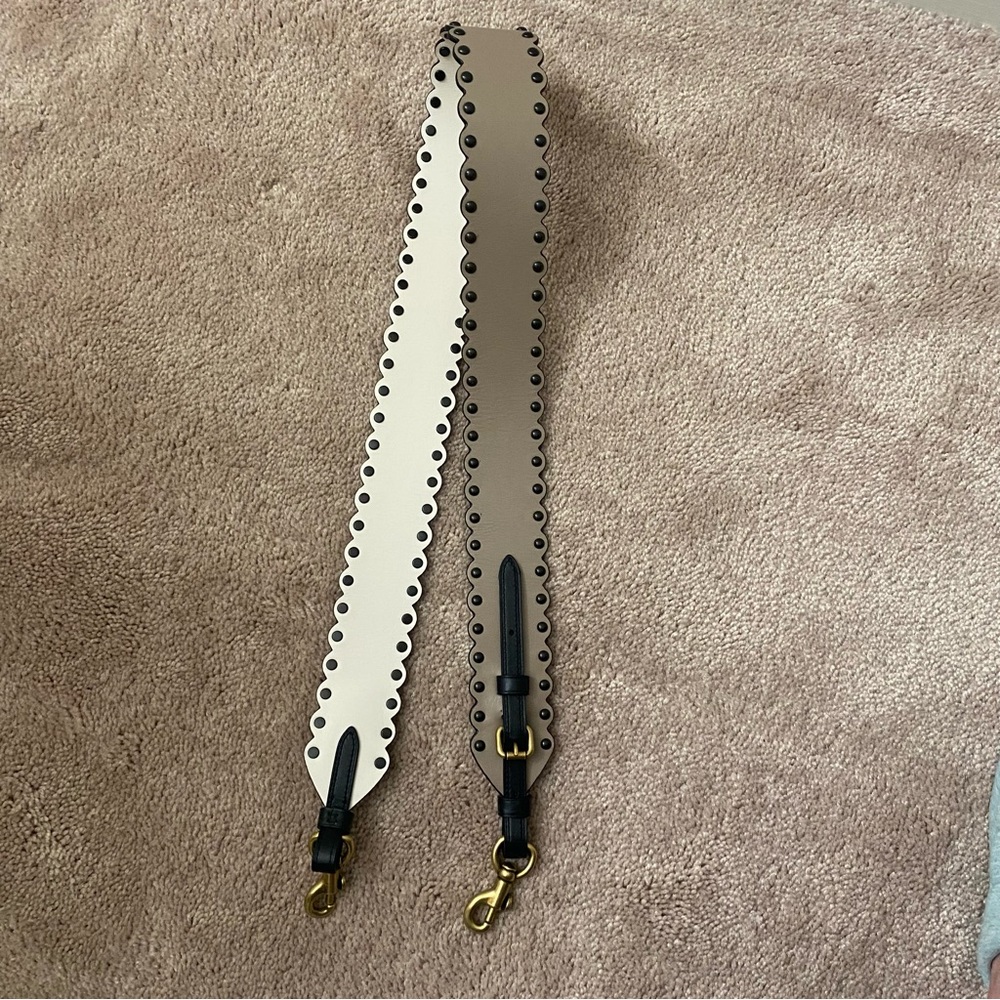 Coach Novelty Bag Strap With Scallop Rivets - Gem